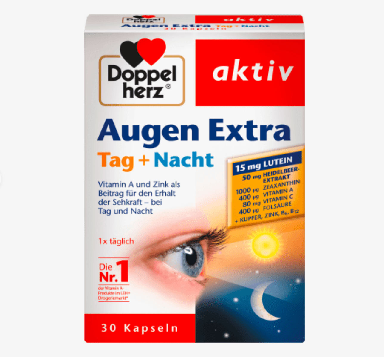 Viên uống bổ mắt Doppelherz Augen Extra Tag Nacht