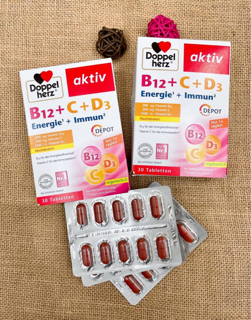 Vitamin B12 + C + D3 Energie + Immun Doppelherz